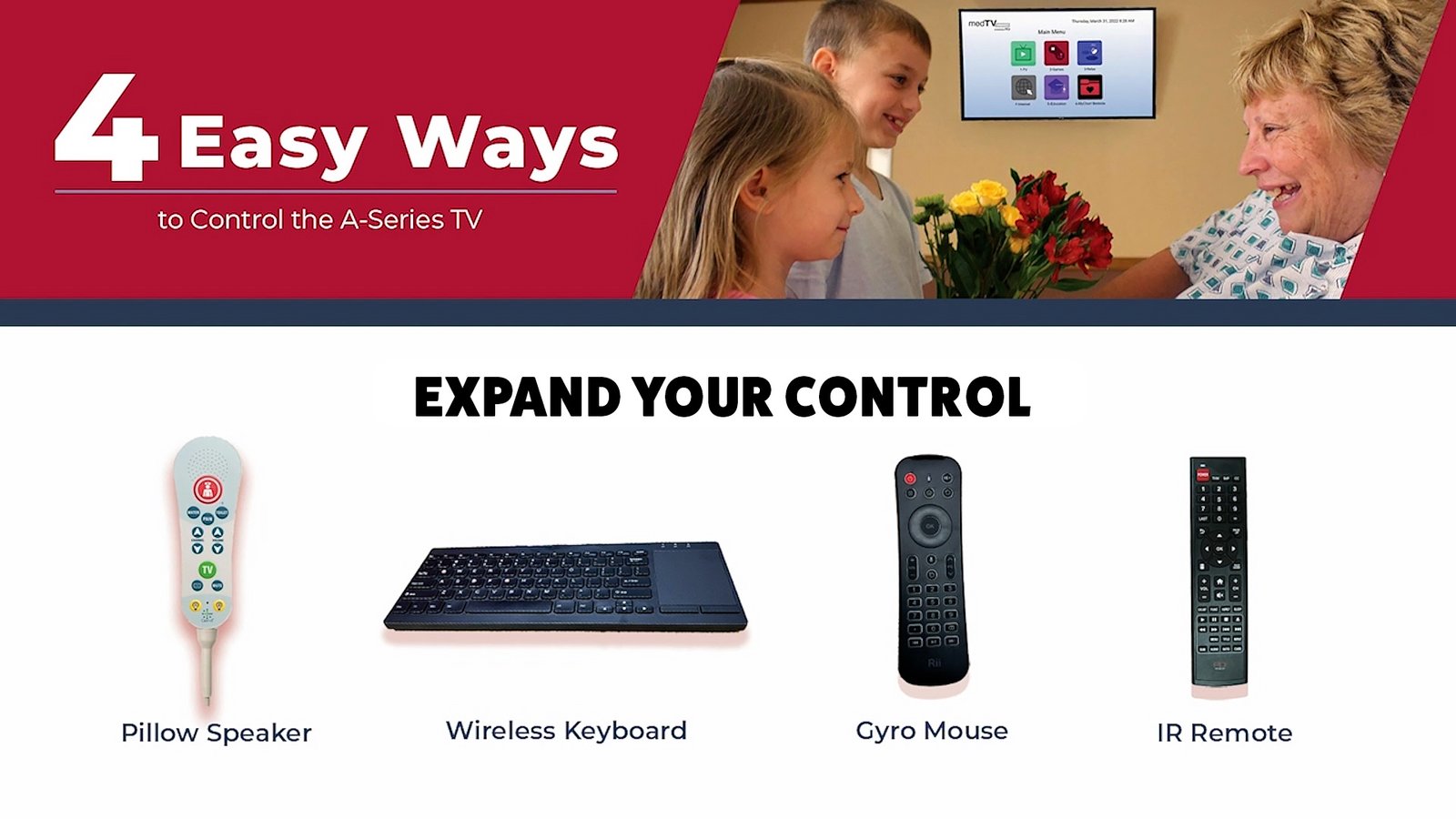 PDi TV Remotes and Pillow Speaker